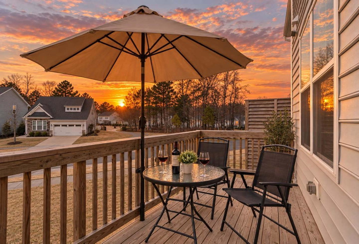 5br Townhouse | King Bed | Balcony | Rtp & Airport - Durham, NC