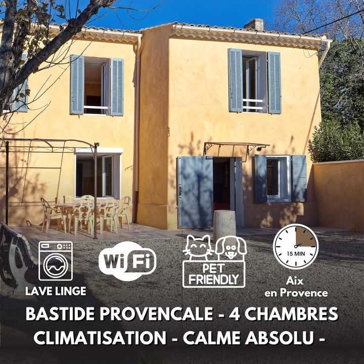 La Bastide De Couteron - Air Conditioning - Wifi - 4 Bedrooms - Aix-en-Provence