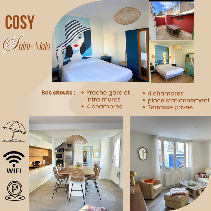 Townhouse Near Train Station With Outdoor Area - Saint-Malo
