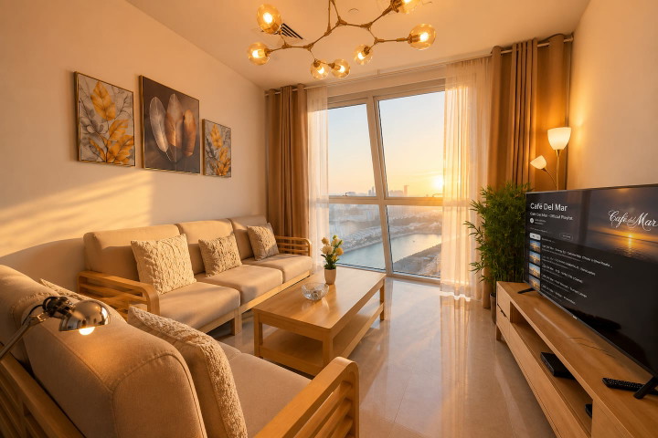 Nordic-calm/2bd, 15th Floor, Sea&golf View@pearl - Qatar
