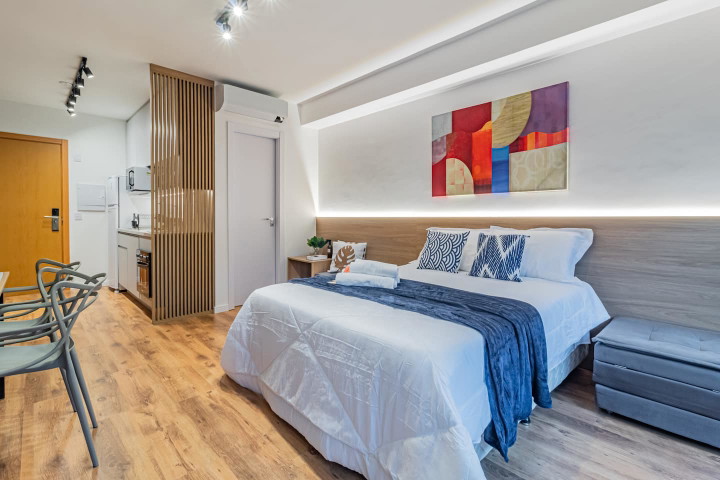 Flat 608, Balcony, Terrace With City View, 1 Parking Space, Pet-friendly - State of Rio Grande do Sul