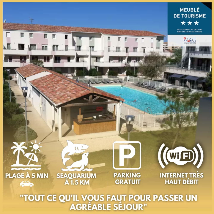 F3, Grau Du Roi Pool, 3* Secure Residence - Aigues-Mortes
