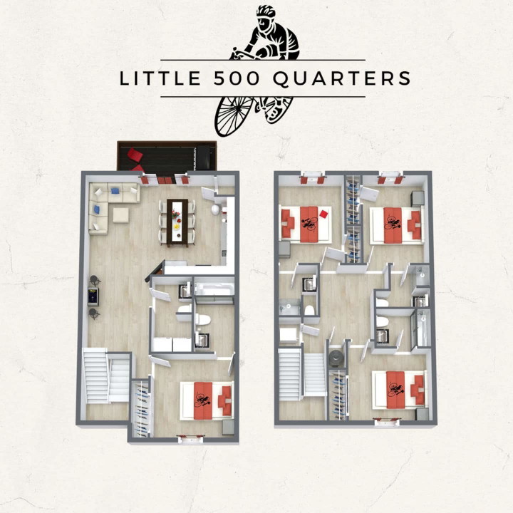 Little 500 Quarters - 4 Bd Townhome By Iu Sports - Bloomington