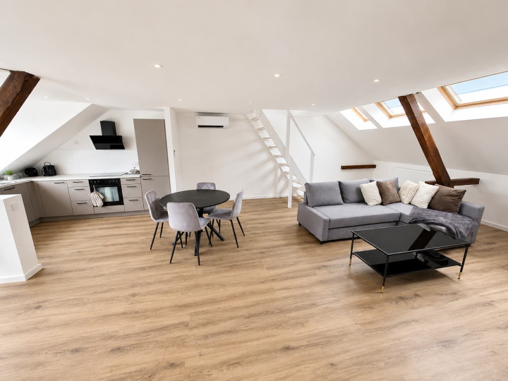 Modernes Penthouse-loft Mit Netflix+ Ac +Terrasse - Bâle