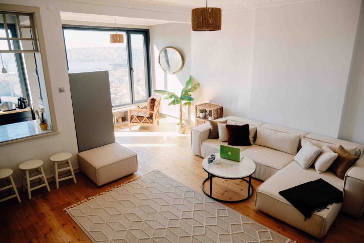 Fantastic Golden Horn View In Beyoglu, Cozy Design - İstanbul