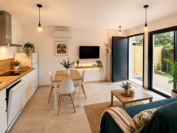 Au Calme, Belle Maison Récente Climatisée Pour 3 P - Audenge