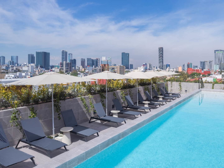 2&nbsp;Chambres Avec Climatisation, Coworking Et Piscine Sur Le Toit | Près De Roma - Mexico City
