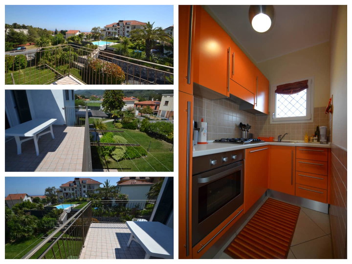 Superbe Appart. 3 Pièces, Vue Mer Et Piscine - Diano Marina