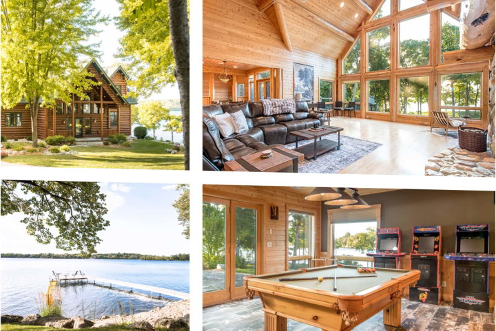 Lakefront Luxury Cabin  Dock  Beach  Game Room - Alexandria, MN