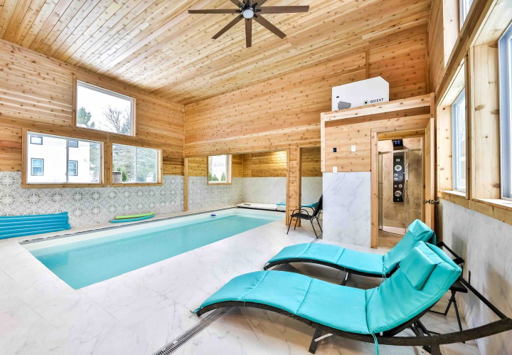 Log Cabin With Indoor Pool Foot Of Hunter Mountain - Hunter Mountain, NY