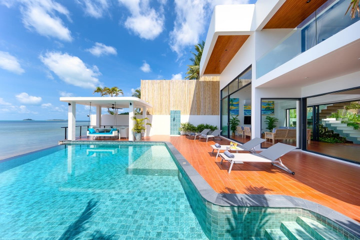 Modern Beachfront Villa Near Fishermans Village - Ko Samui
