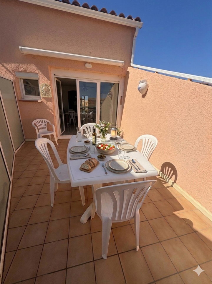 Vue Mer Plage à 50 M Terrasse Parking Privé 4 Pers - Sainte-Marie-la-Mer