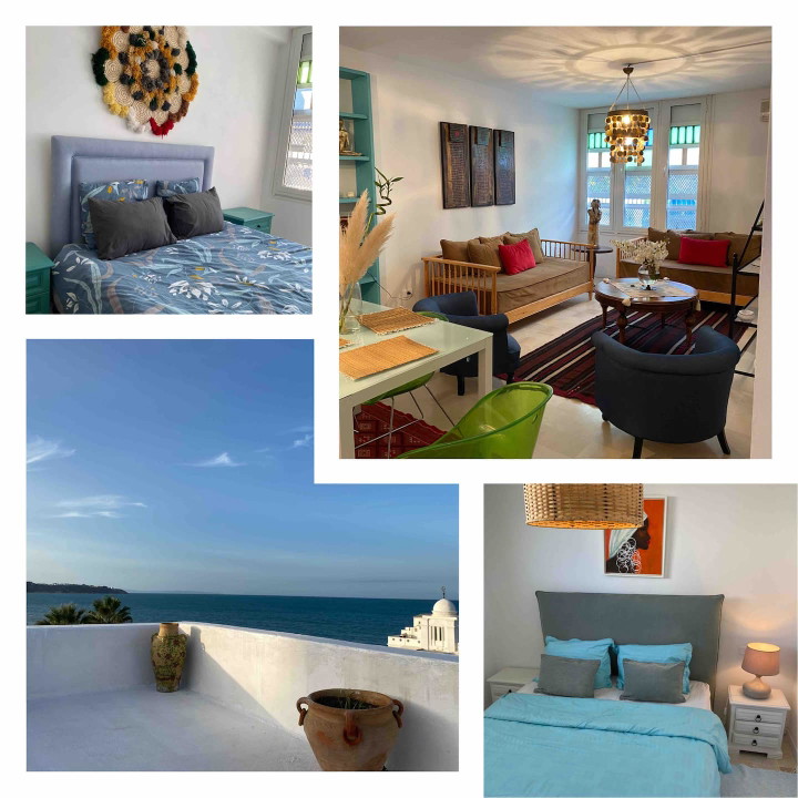 Cozy Blue Apartment, La Marsa Beach - La Marsa