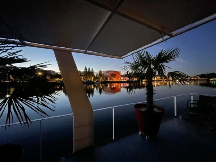 Cabine Sur La Saône Terrasse Privée Vue Imprenable - Lyon