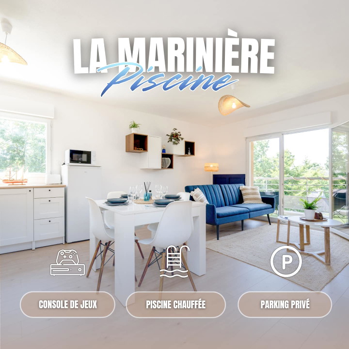 La Marinière Queen Size, Parking Privé & Piscine - Plérin