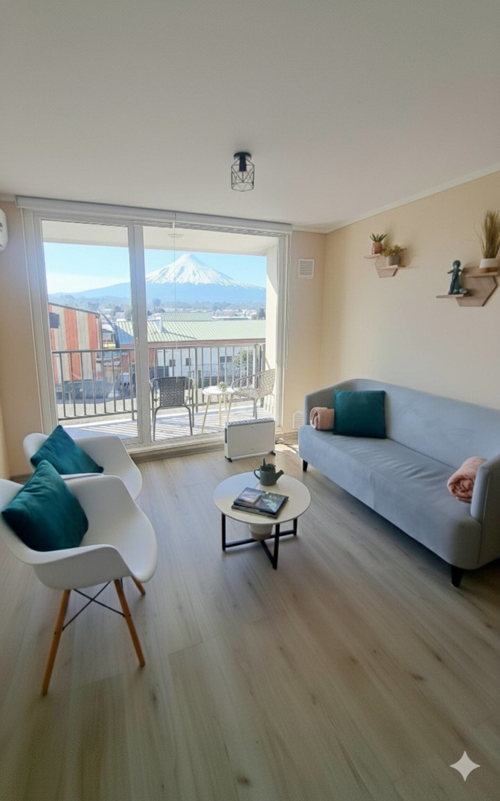 New Apartment With Volcano View And Balcony - Villarrica