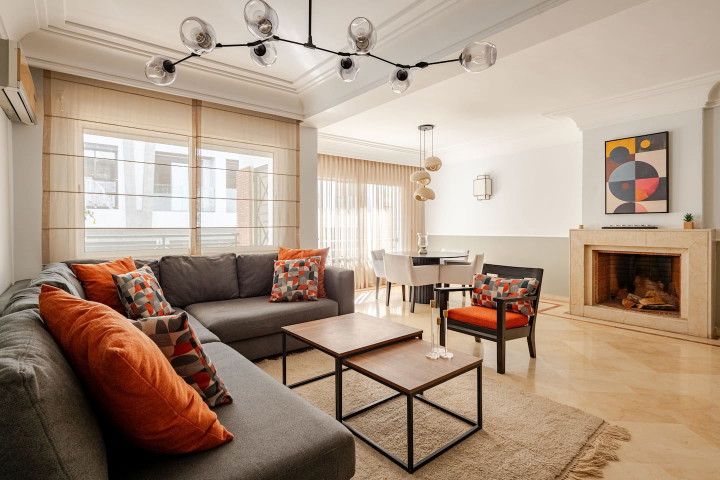 Numéro Six Triangle D'or - Grand 3br - 160m² - Casablanca