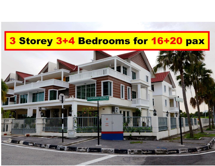 7br Bungalow Tanjung Tokong Wifi Near Straits Quay - Tanjung Bungah