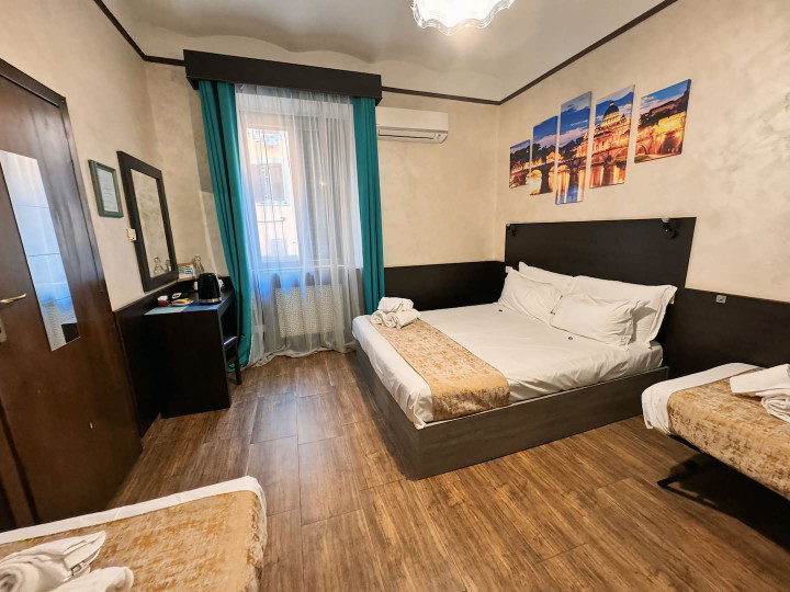 Camera Quadrupla Con Bagno Vicino Stazione Termini -