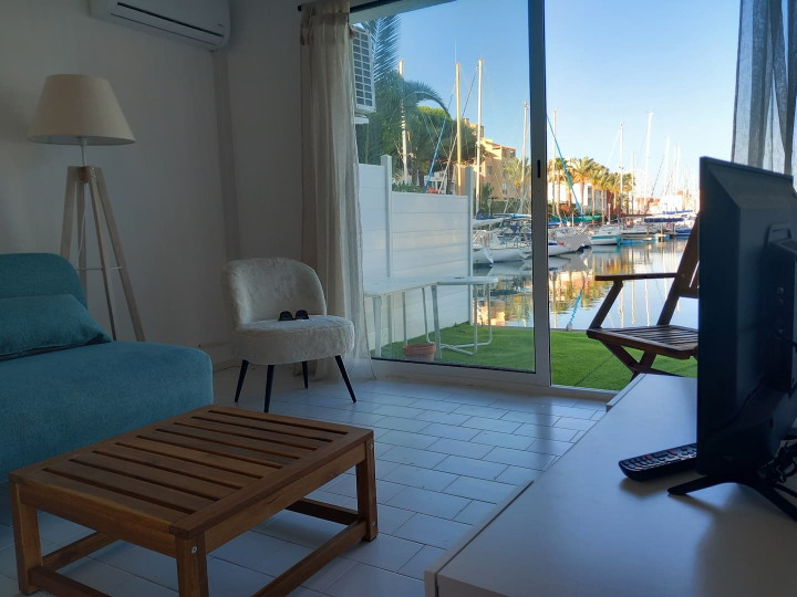 Petite Marina Terrasse Véranda Pied Dans L'eau - Agde