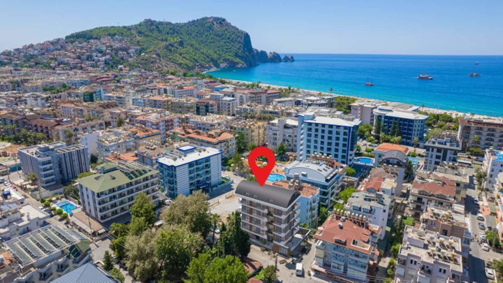 Alanya'nın Kalbinde Cleopatra'da 1+1 Daire - Alanya