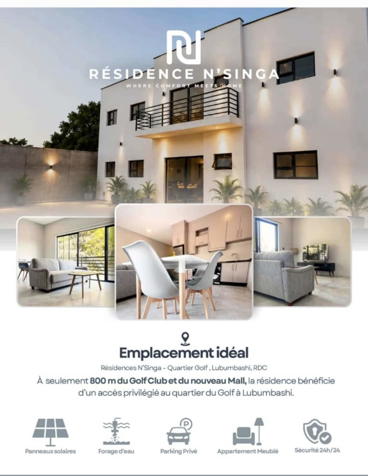 Bel Appartement, Près Du Golf Club Et Du Pullman - Lubumbashi
