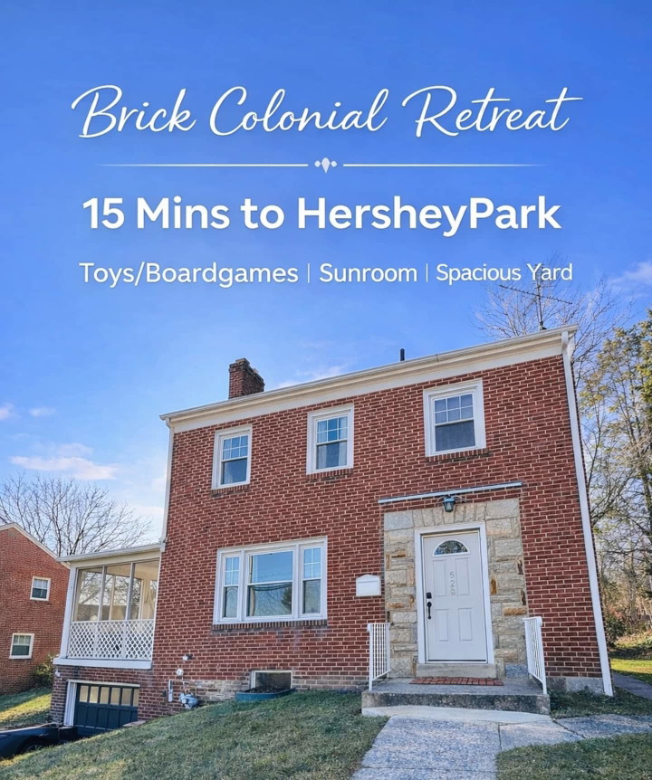 Family Retreat - Downtown & Hershey Attractions - Harrisburg, PA