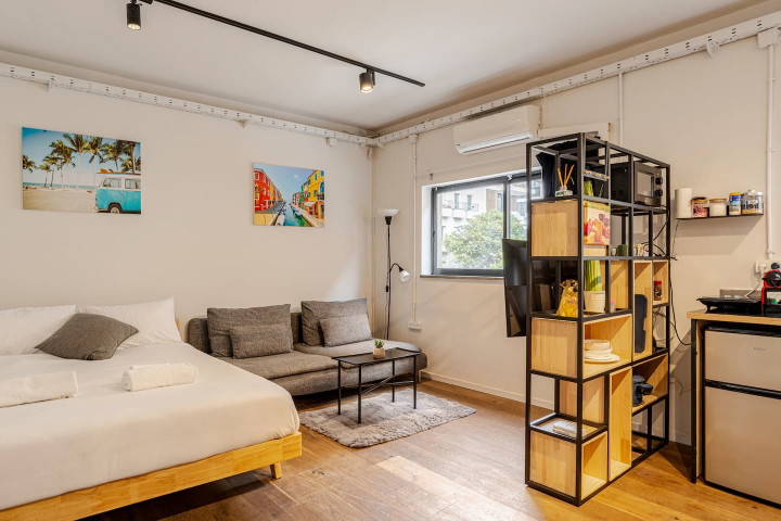 Chic Hideaway | Studio Apt | 2 Min To Beach|miklat - Tel Aviv-Yafo
