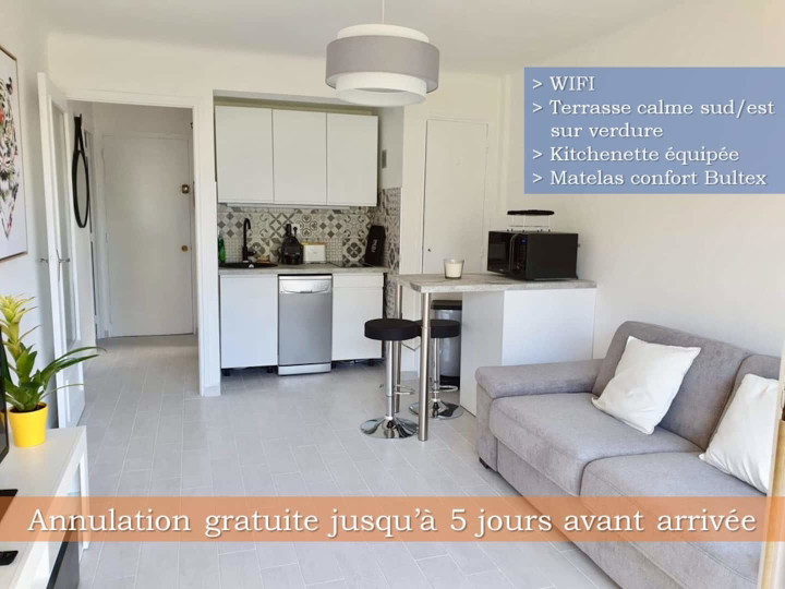 Charmant Studio Au Calme Avec Terrasse - Cannes