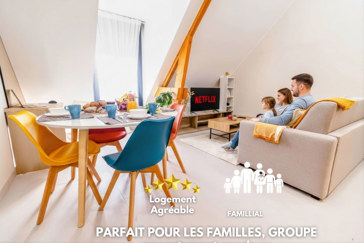 Air-conditioned - Family-friendly, City Center - Giverny 15 Min - La Roche-Guyon