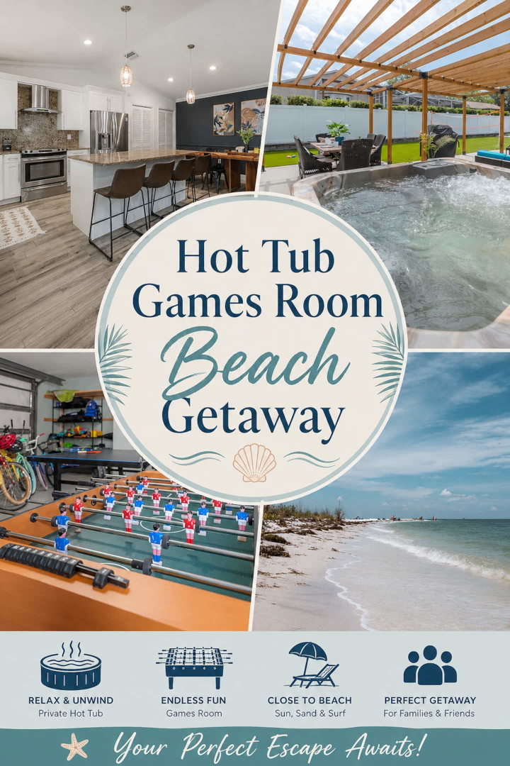 3 Bedroom 2 Bedroom With Hot Tub And Games Room - Dunedin, FL