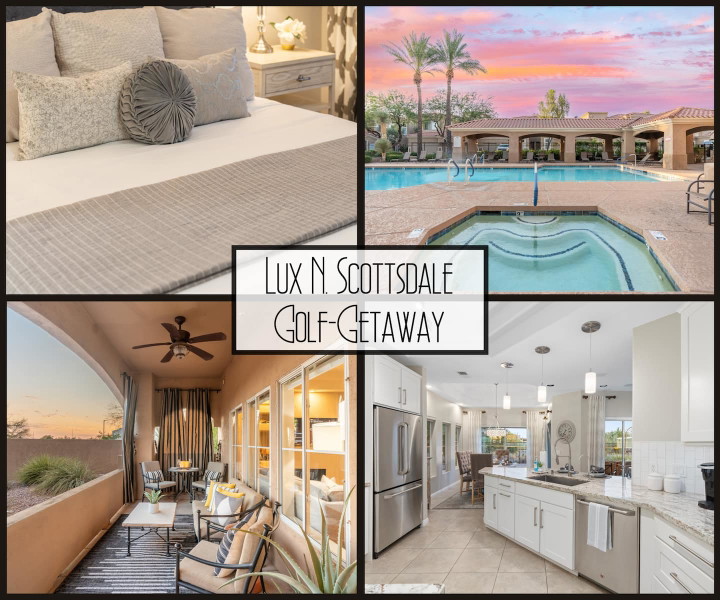 Lux Scottsdale Golf Getaway + Pool + Spa At Tpc - Scottsdale, AZ