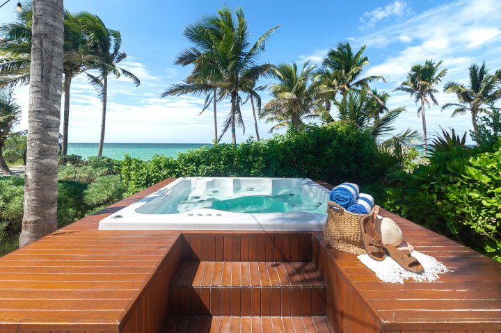 Casa Palmar  Palmeras, Playa Y Jacuzzi - Yucatán