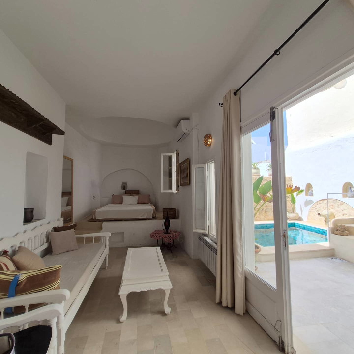 Maisonnette Typique Avec Piscine Charme Djerbien - Hammamet