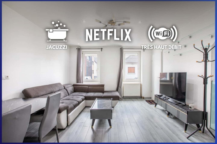 T3 Cosy | Jacuzzi Privatif & Cour Privée - Mulhouse