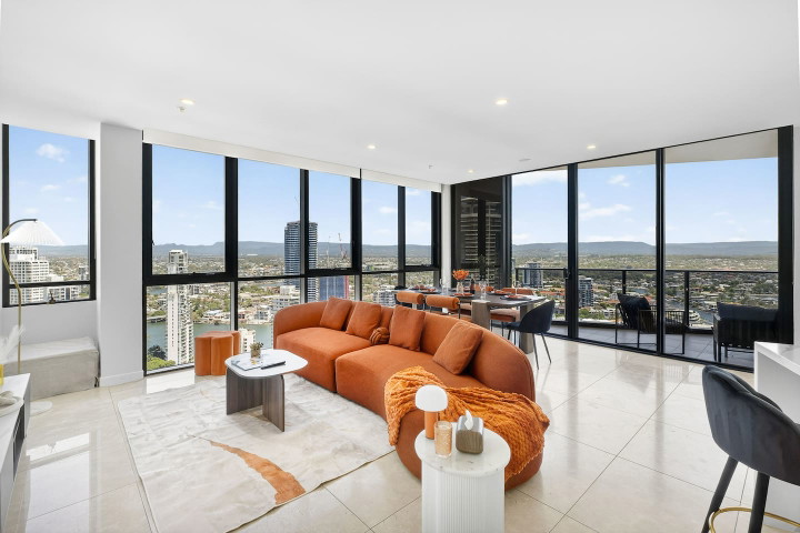 Penthouse 2br Top Floor Mountain Views & Sunset - South Stradbroke Island