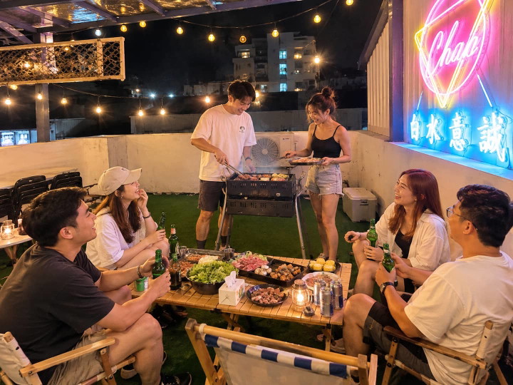慶生烤肉/逢甲夜市包棟/唱歌/電動麻將/聚餐外送 - 타이중