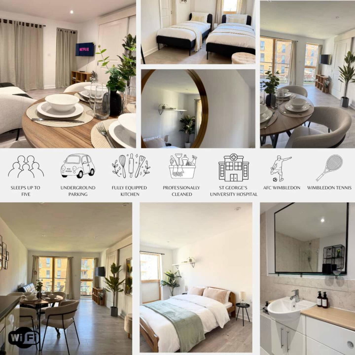 Luxury Sw19 Apartment | Free Parking - Londres