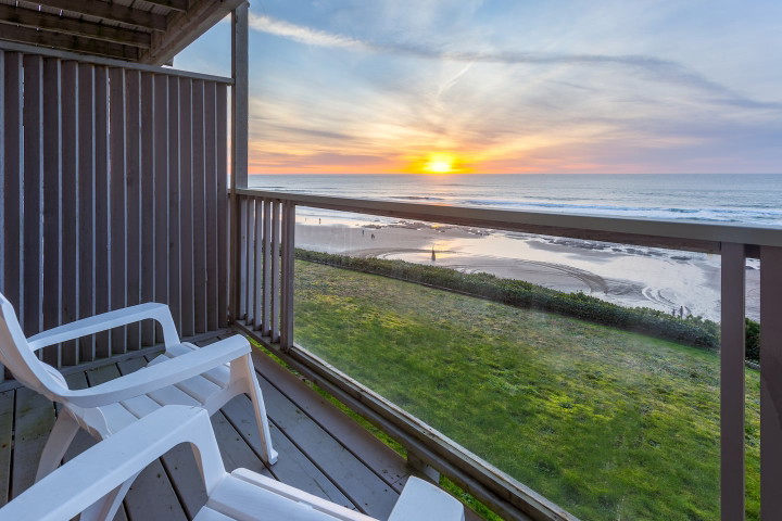 The Starfish - Balcon En Bord De Mer, Cuisine, Cheminée - Oregon