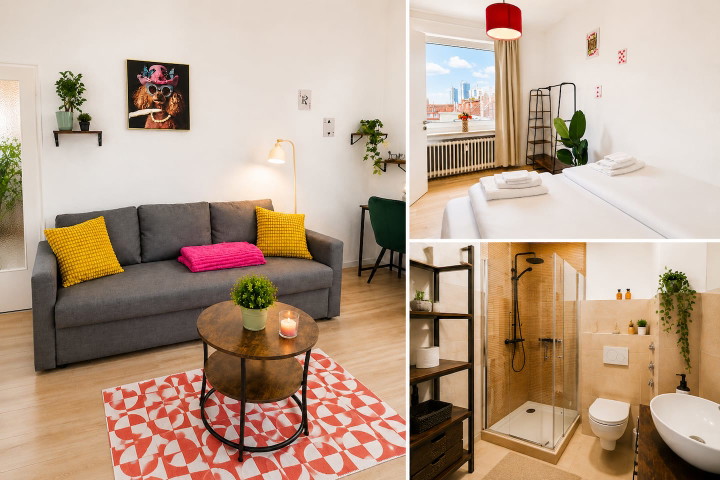 Modern Family Harbor Apartment For 5 Aufzug Balkon - Bremerhaven