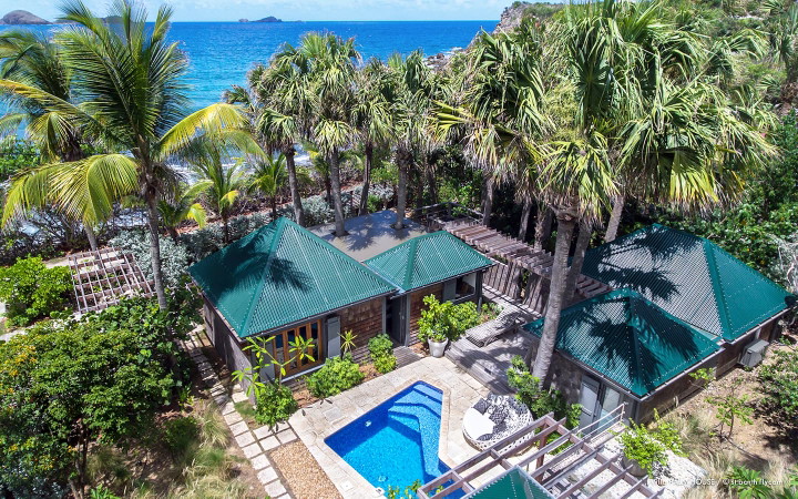 Villa Palmhouse Style Tropical Face à La Mer - Saint Barthélemy