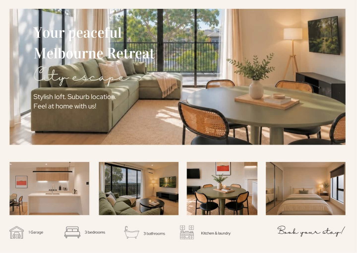 Stunning Golf View | Modern 3br W/ Free Parking - Dandenong