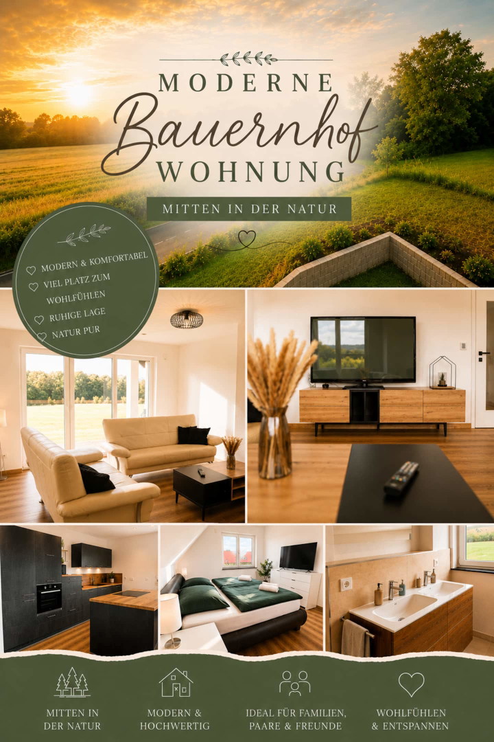 Modern Farm Apartment In The Middle Of Nature - Allemagne