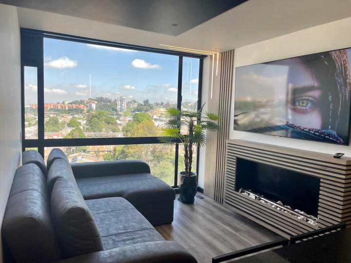 Apartasuite De Lujo Inteligente Con Chimenea - Bogota
