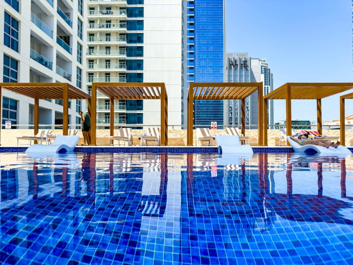Wow Studio Avec Balcon Et Vue Sur Le Canal à Marina - Dubaï