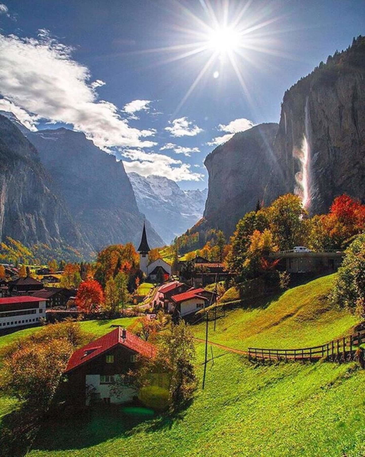 Panoramablick Wasserfälle
Gemütliche Unterkunft - Lauterbrunnen
