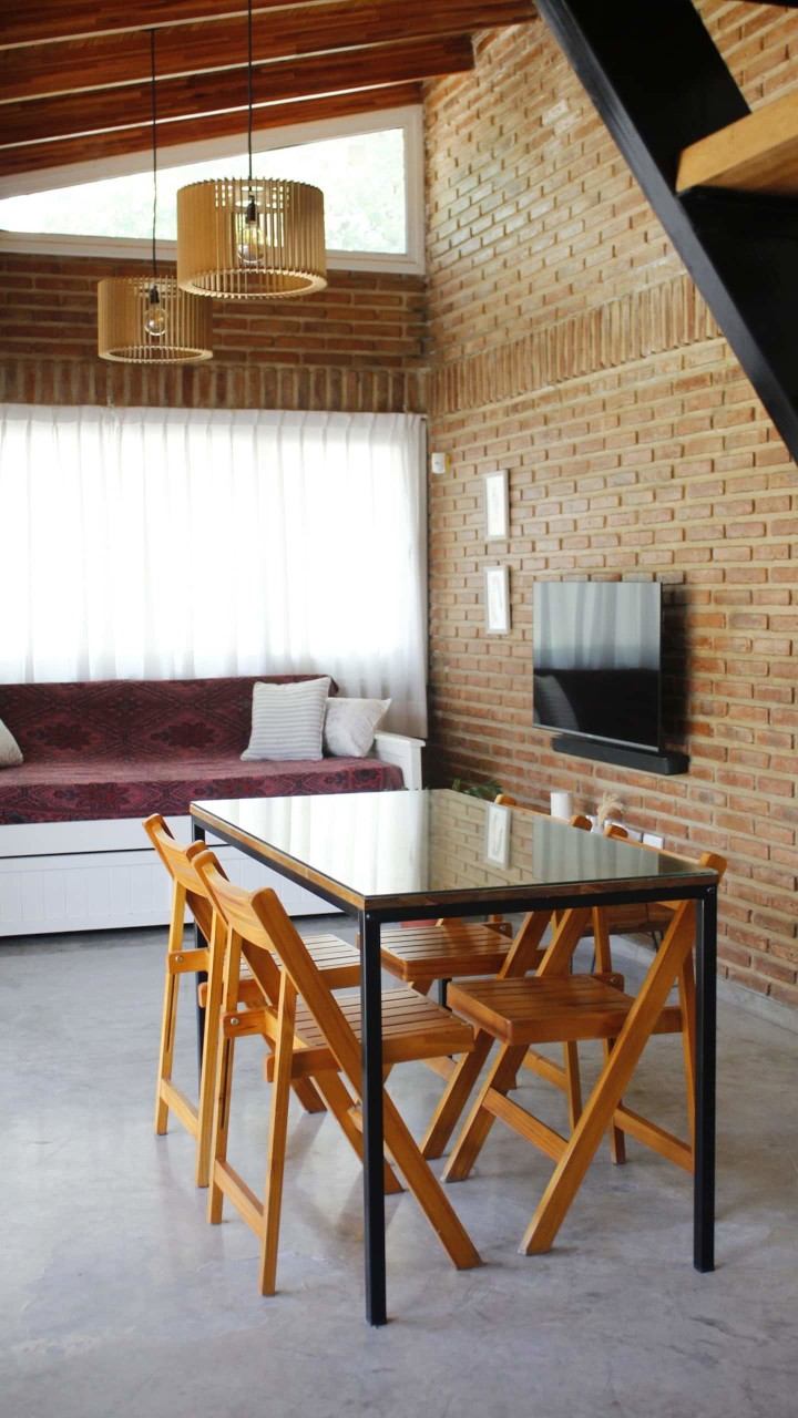 Casa Tipo Loft Con Parrilla - Azul