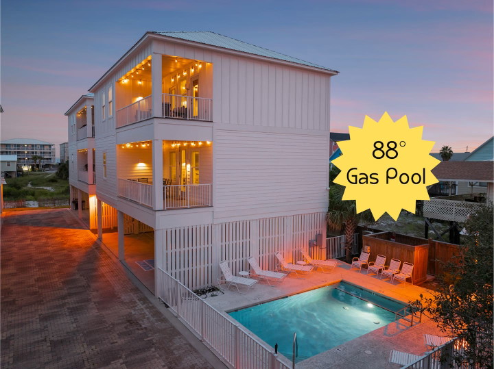 88° Gas Heated Pool, 85" Tv, 3 King Beds, Steps To Beach, Arcade, Shuffleboard - Gulf Shores, AL