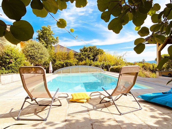 Bellevue: Cozy Studio With Pool + Alpine Panorama - Le Bourget-du-Lac