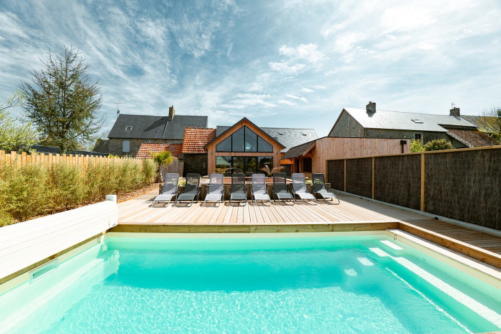 Grange 12 Pers. Avec Piscine Baie Mont St Michel - Jullouville